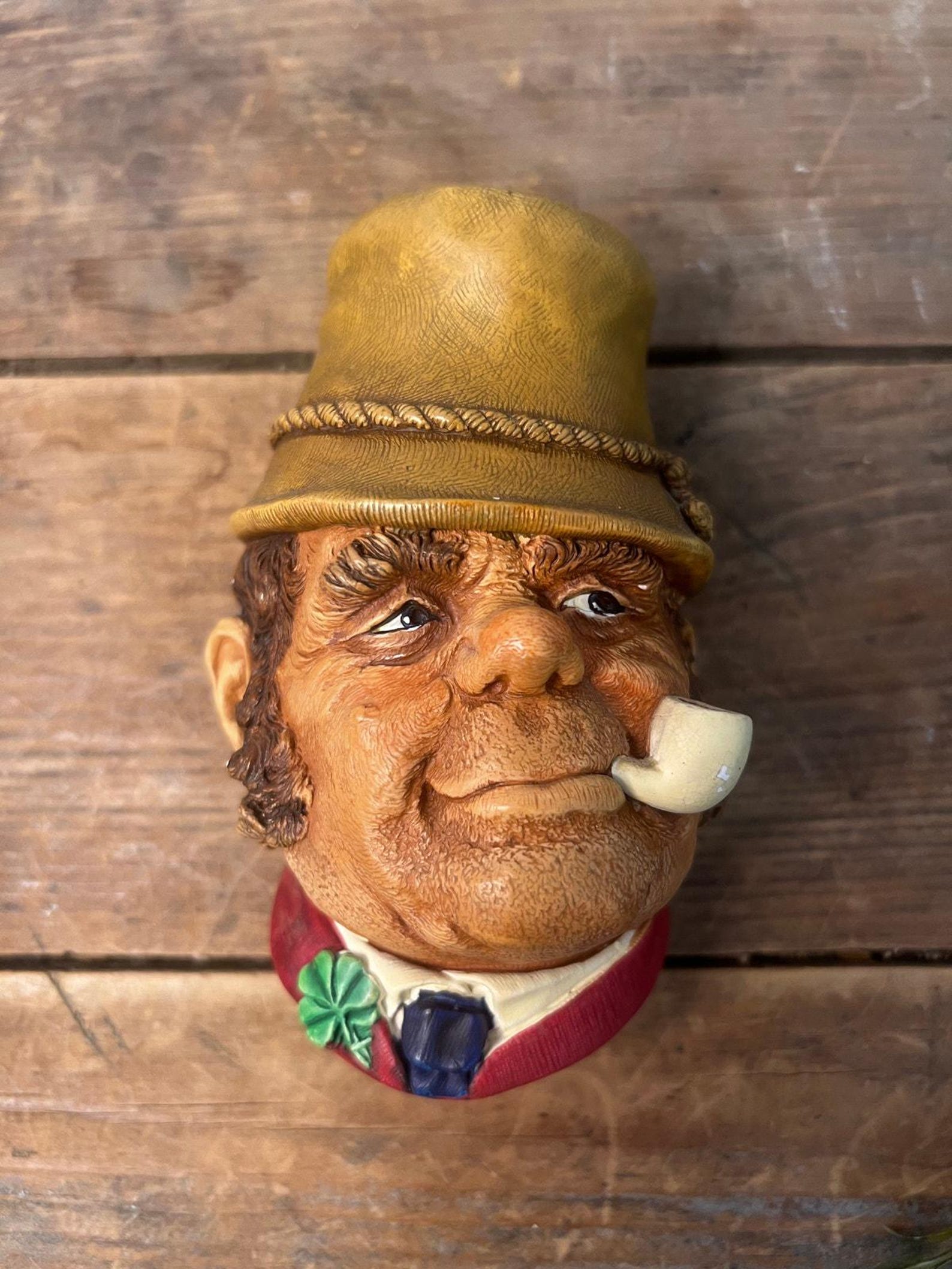Vintage Bossons England PADDY THE IRISHMAN Wall Hanging Chalkware Head ...