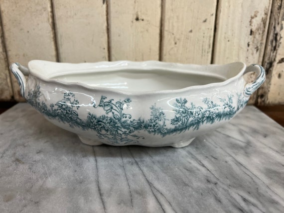 Antique Colonial Pottery Stoke England Vegetable Serving Dish/ - Etsy