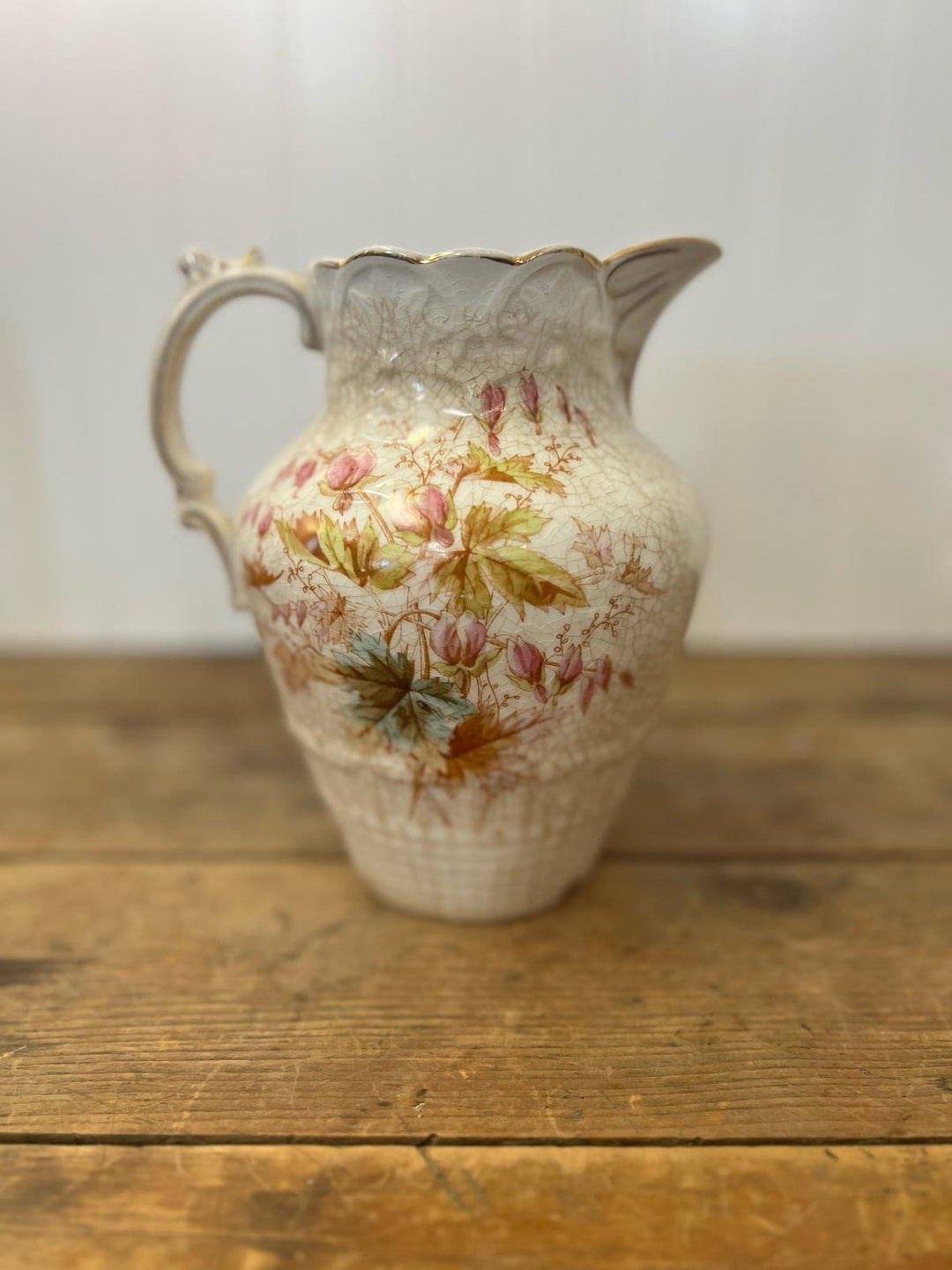 Adamantine China Ironstone Transferware Pitcher - Etsy