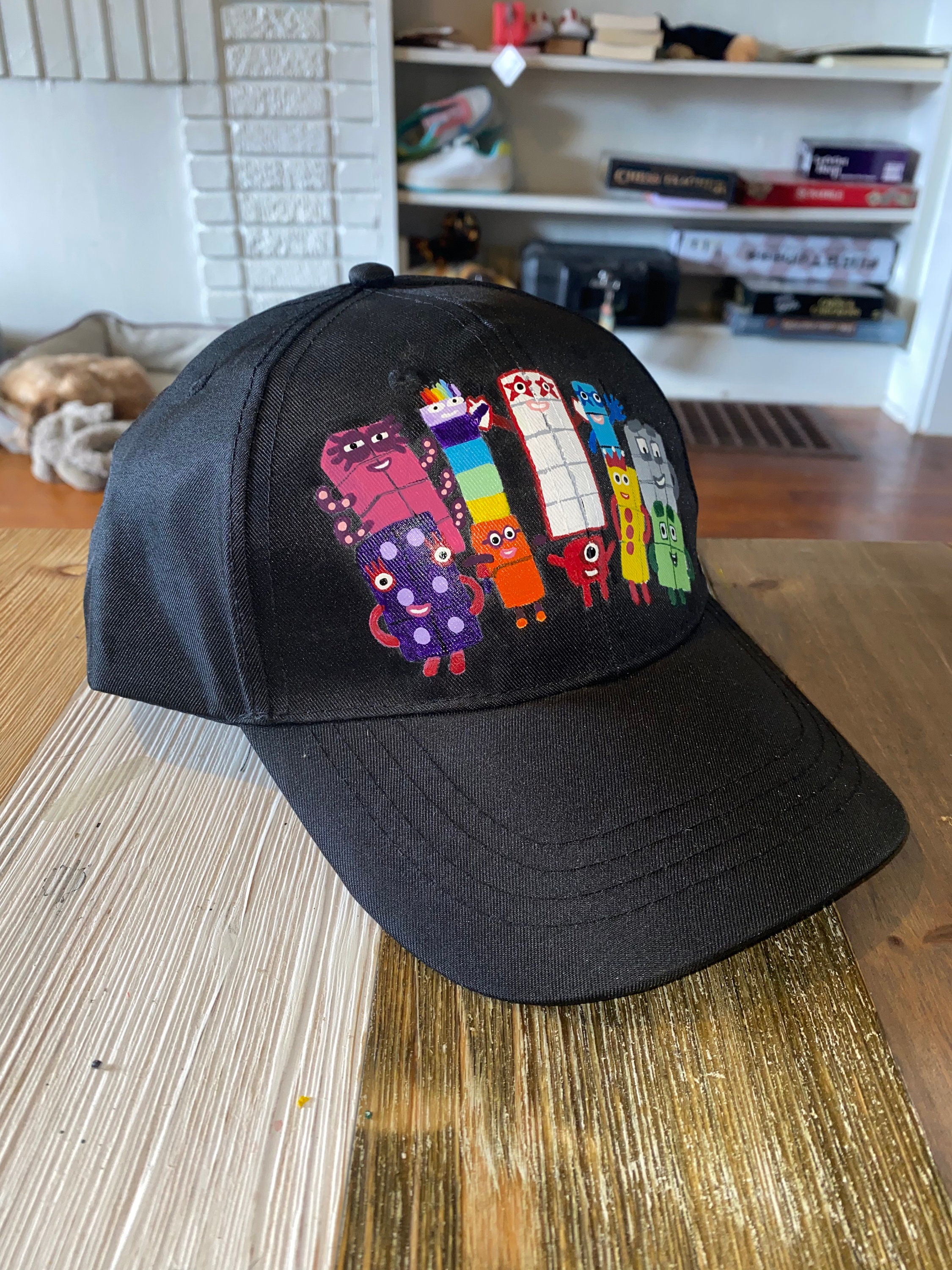 Numberblock Kid Hat - Handpainted - Custom Order. - Etsy