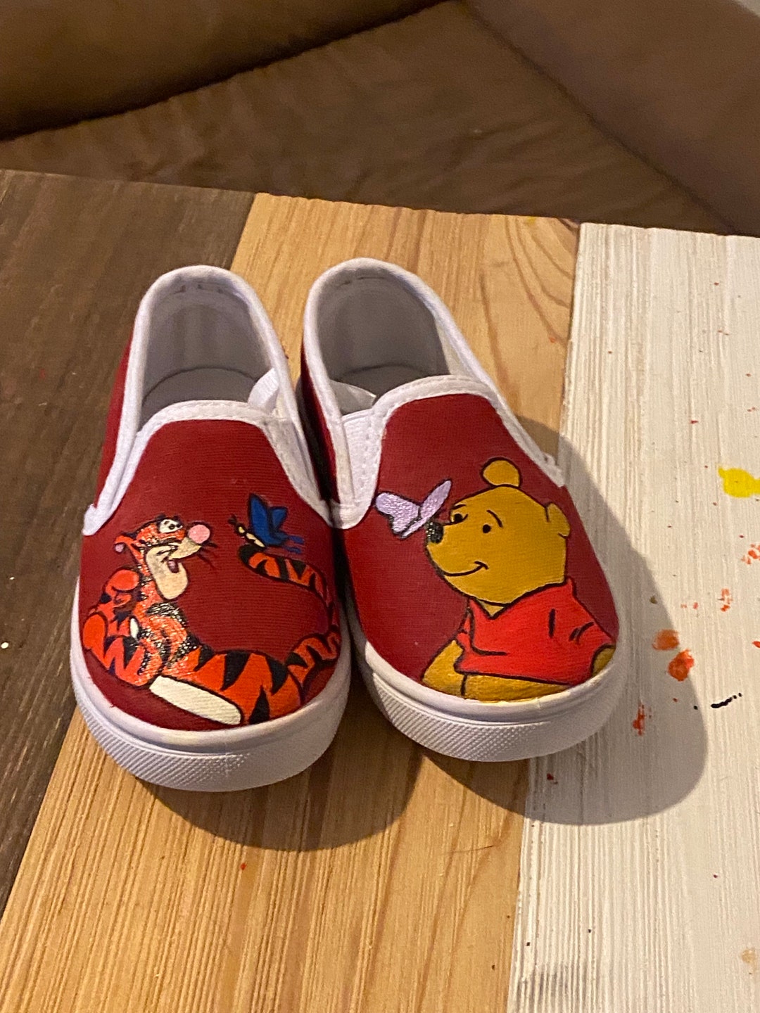 Winnie the Pooh & Tigger Shoes - Etsy