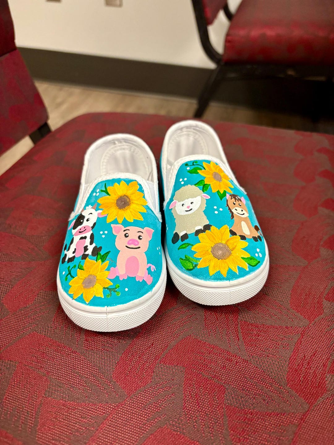 Farm Animals - Handpainted Shoes - Etsy