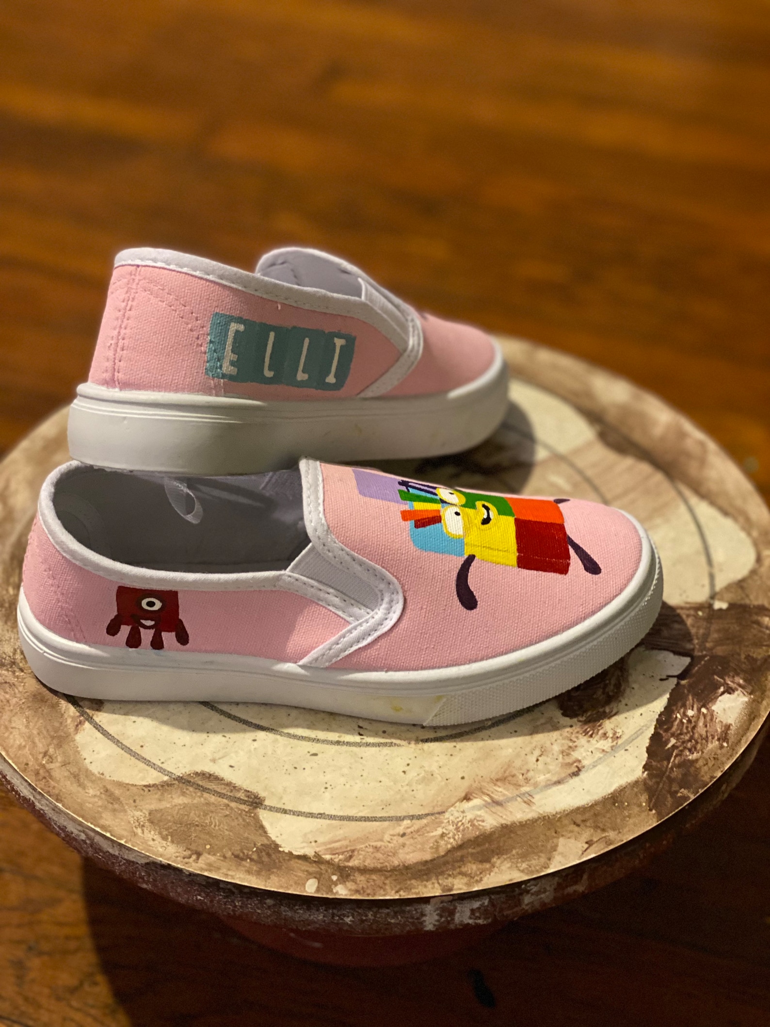 Numberblocks Custom Hand Painted Shoes - Etsy