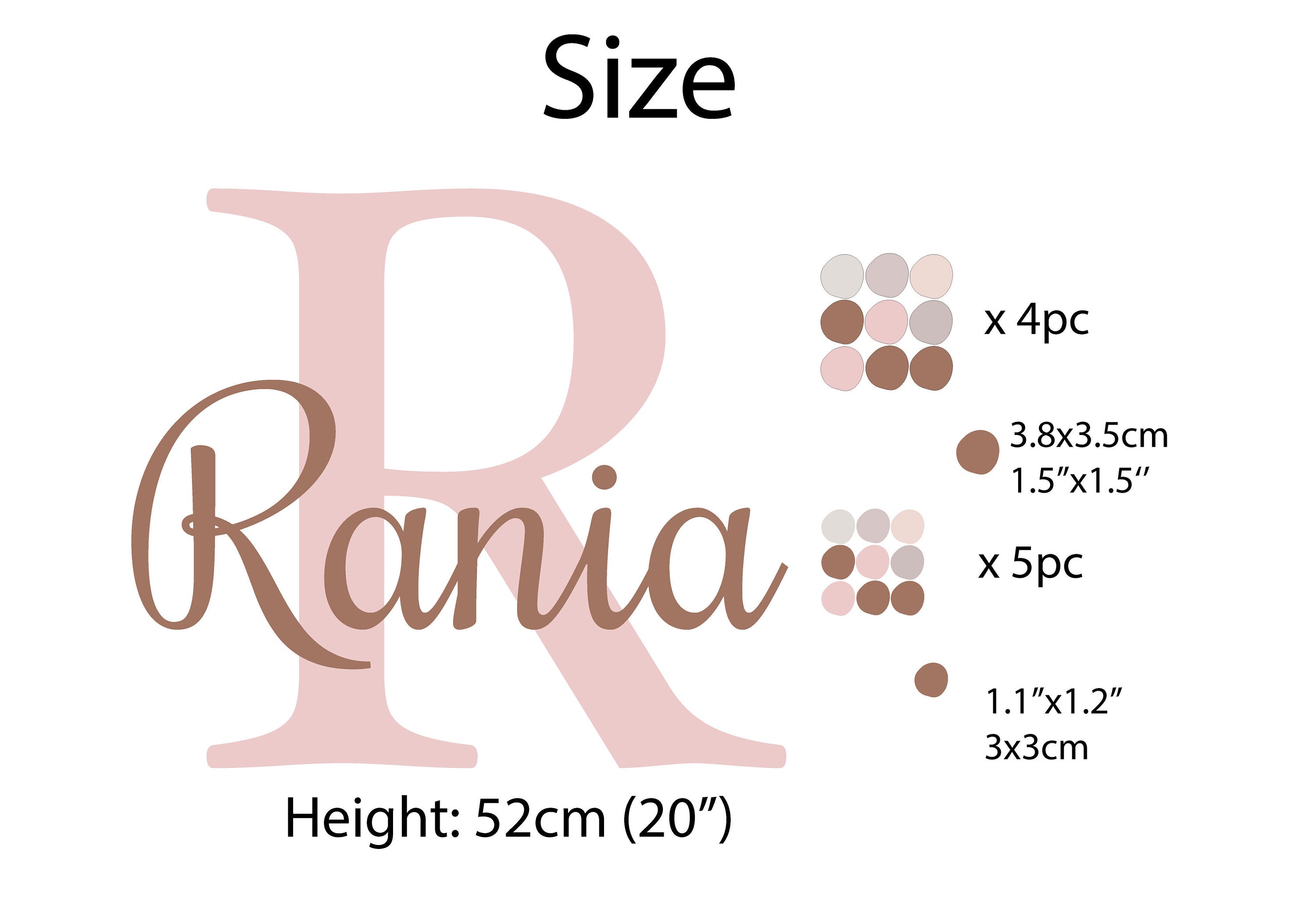 Custom Name Wall Decal With Dots Polka Dot Name Decal Boy Name - Etsy