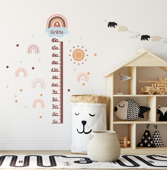 Custom Height Meter Wall Decal Personalised Height Chart - Etsy