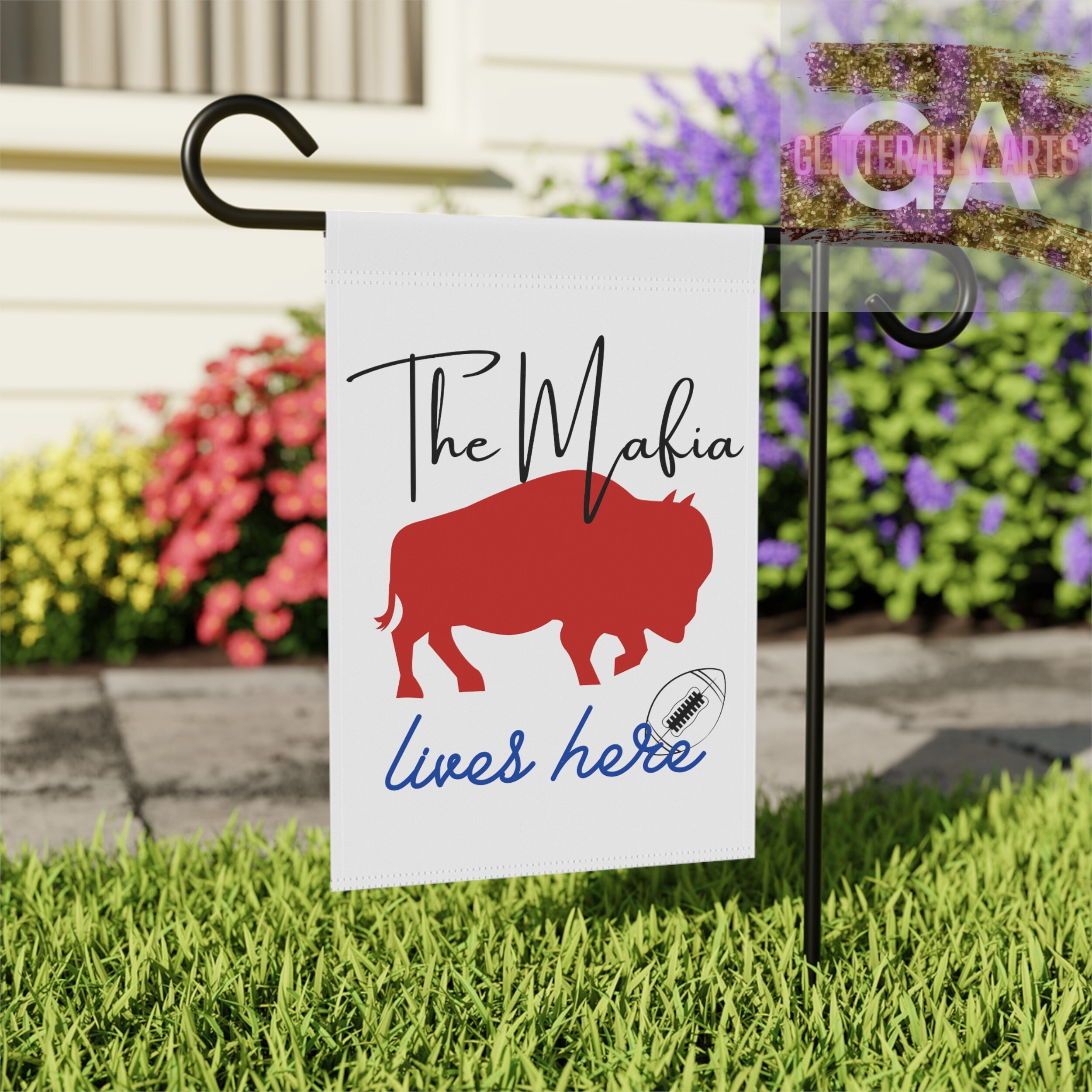 The Mafia Lives Here Outdoor Decor New Home Owner Gift Garden / House ...