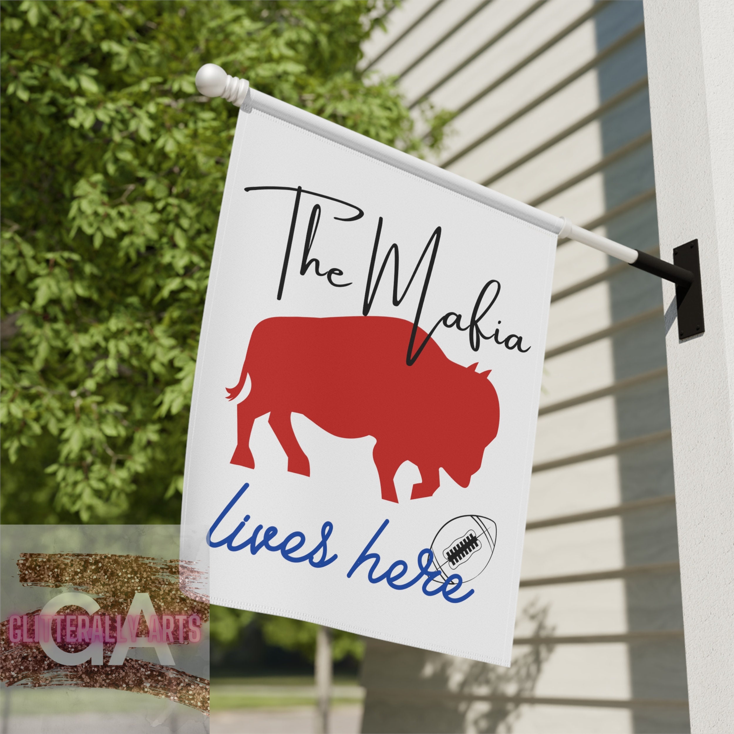 The Mafia Lives Here Outdoor Decor New Home Owner Gift Garden / House ...