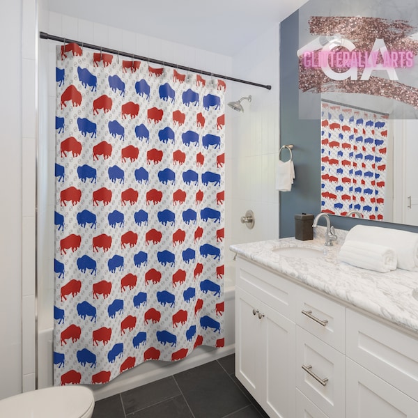 Buffalo Bills Shower Curtains - Etsy
