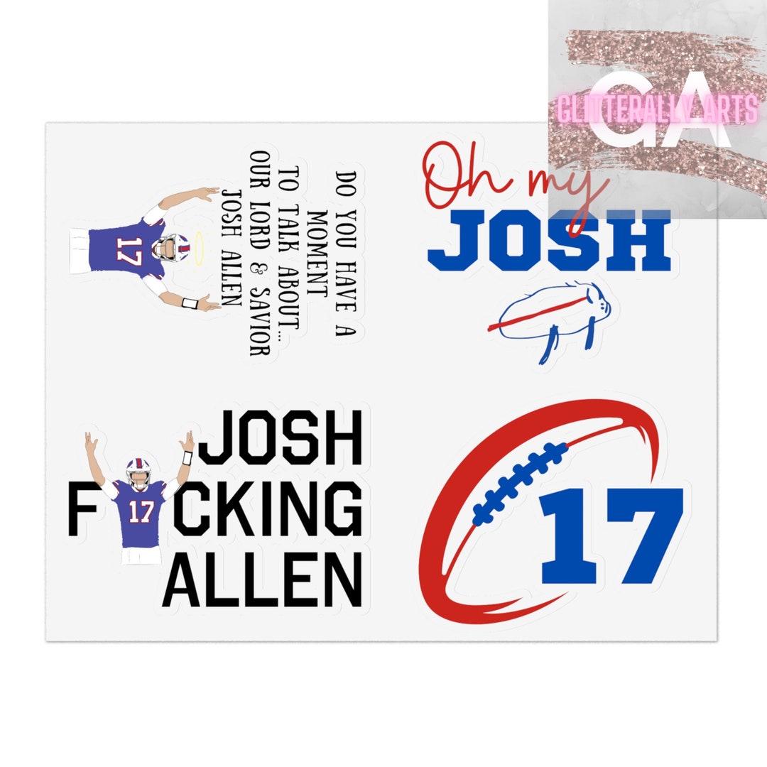 Josh Allen Stickers || Buffalo Football Gift ||sticker Sheet - Etsy