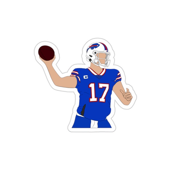 Josh Allen Vinyl Stickers - Etsy