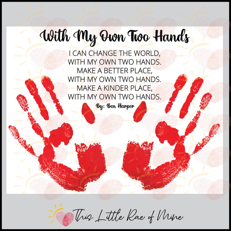 With My Own Two Hands - MLK Day - Martin Luther King Jr - Handprint Art ...