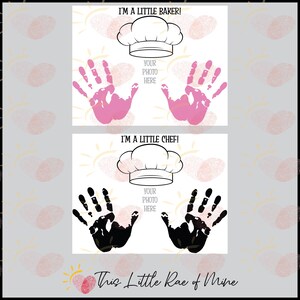 Little Baker - Little Chef - Handprint Art - Photo - Keepsake ...
