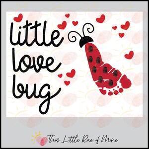 Little Love Bug - Lady Bug - Valentine's Day - Printable - Handprint ...