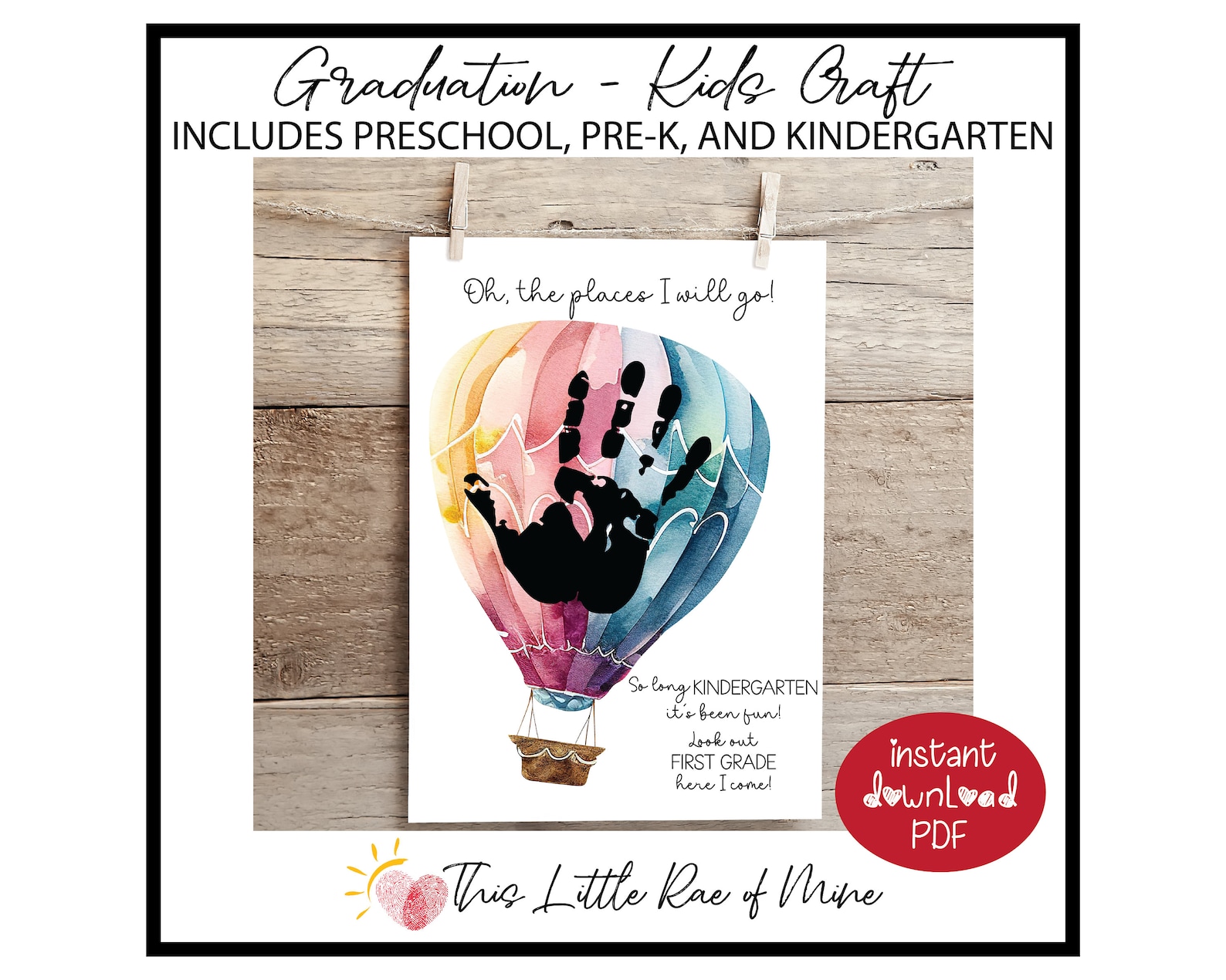 Oh the Places I Will Go - Balloon - Preschool Prek Kindergarten ...