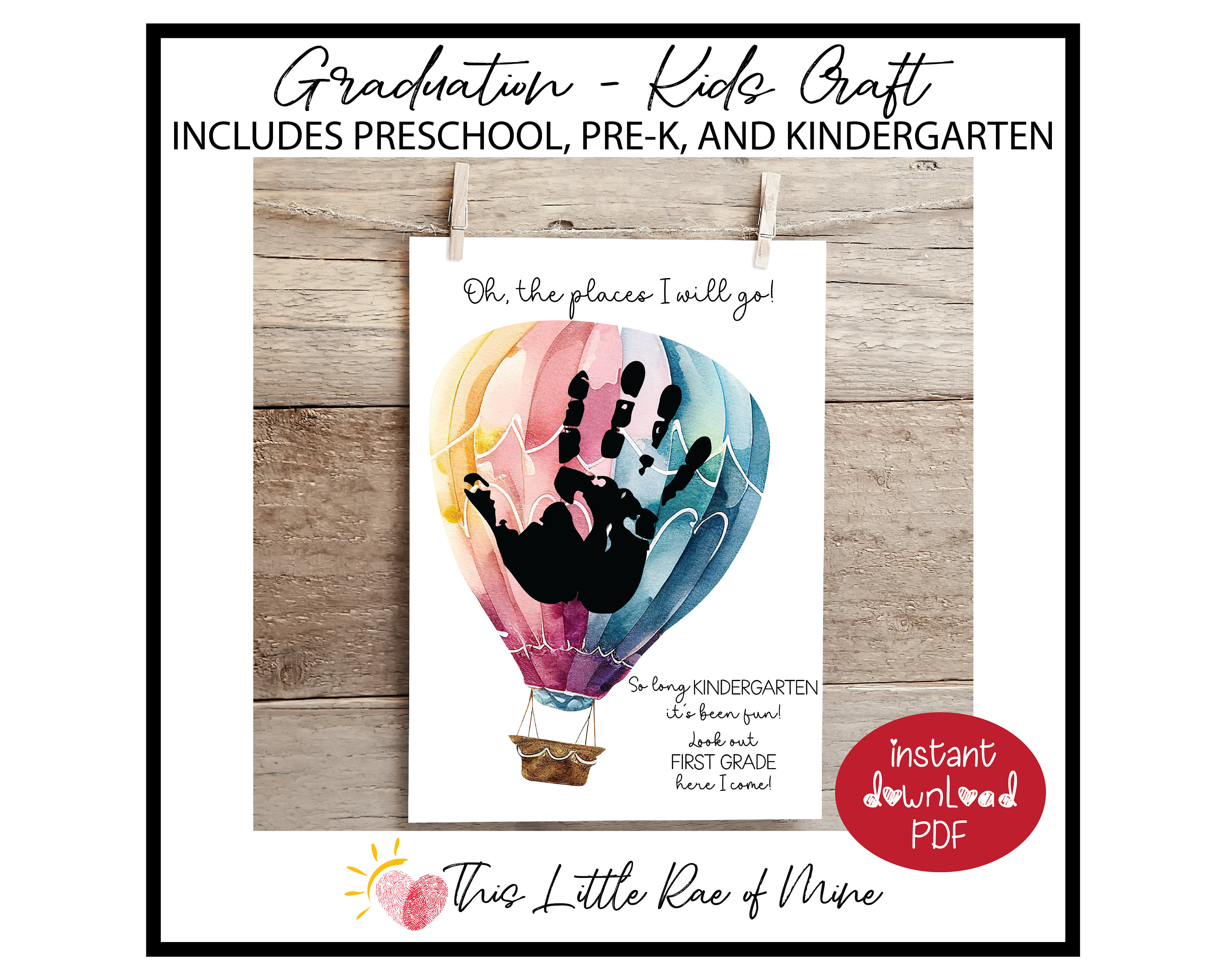 Oh the Places I Will Go - Balloon - Preschool Prek Kindergarten ...