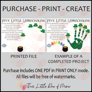 Five Little Leprechauns - St Patrick's Day - Rainbow - Pot of Gold ...