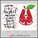 Love You Bushel Peck Hug Apple Valentine's Day Printable Handprint Art ...