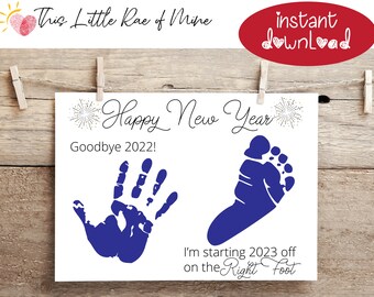 January Handprint Craft - Etsy