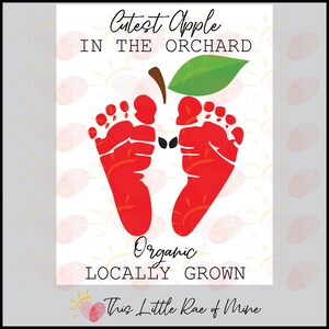 Cutest Apple in the Orchard - Fall - Handprint Art - Footprint Art ...