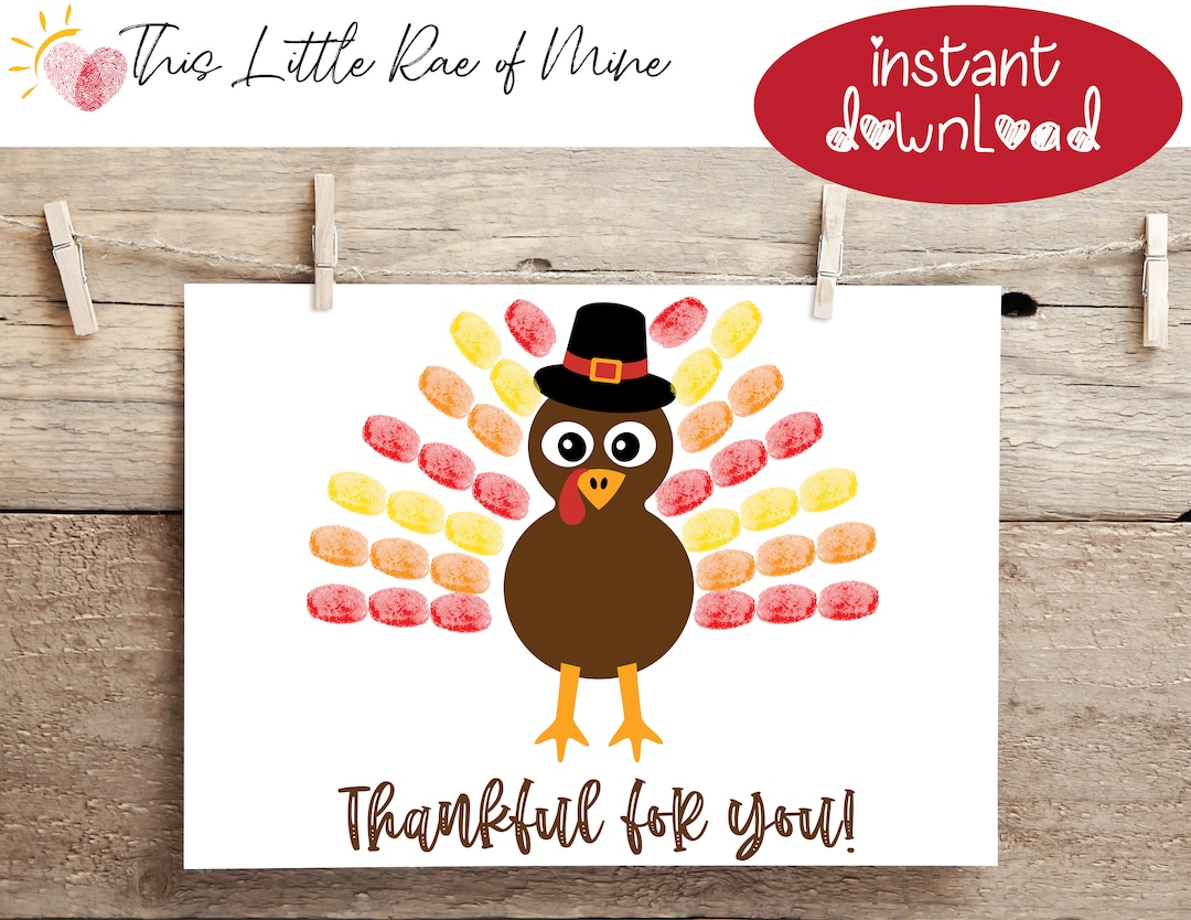 Thankful for You Thanksgiving Turkey Feathers - Etsy