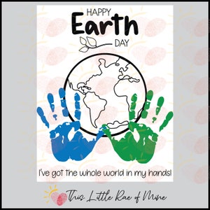 I've Got the Whole World in My Hands - Earth Day - Handprint Art ...