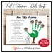 Five Little Acorns Handprint Art Fingerprint Keepsake Printable Kid ...