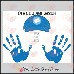 Mail Carrier - Community Helpers - Handprint Art - Photo - Keepsake ...