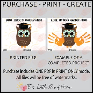 Owl - Graduation Day - Preschool - Prek Kindergarten – Keepsake – Sign ...
