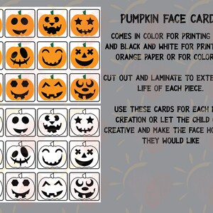 Jack-o-lantern Face Making - Pumpkin Matching Game - Halloween ...