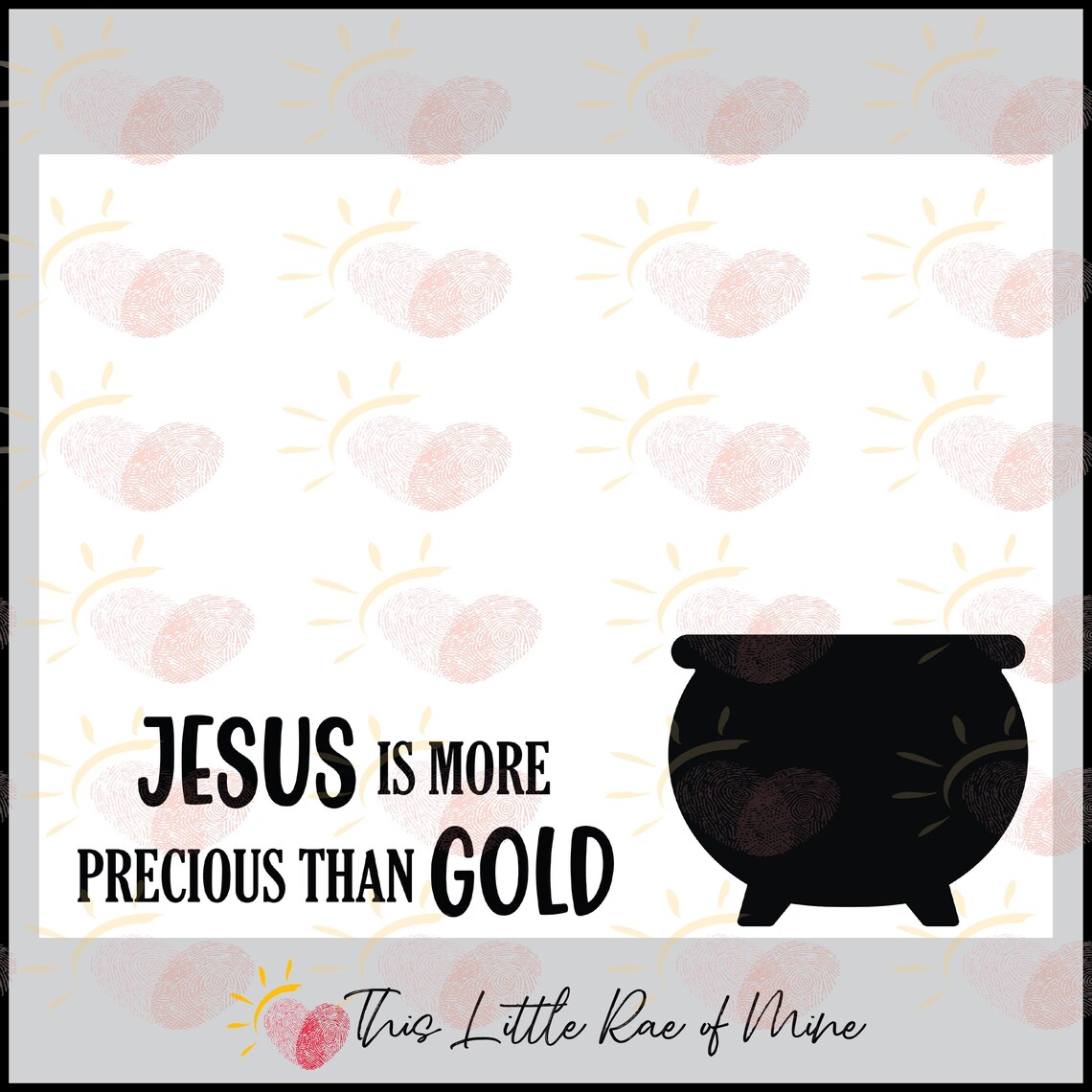 Jesus is More Precious Than Gold - Handprint Art - Keepsake - Printable ...