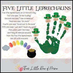 Five Little Leprechauns - St Patrick's Day - Rainbow - Pot of Gold ...