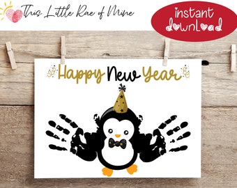 January Handprint Craft - Etsy