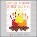 Fire Handprint Don't Hide Go Outside Get Help Call 9-1-1 - Etsy