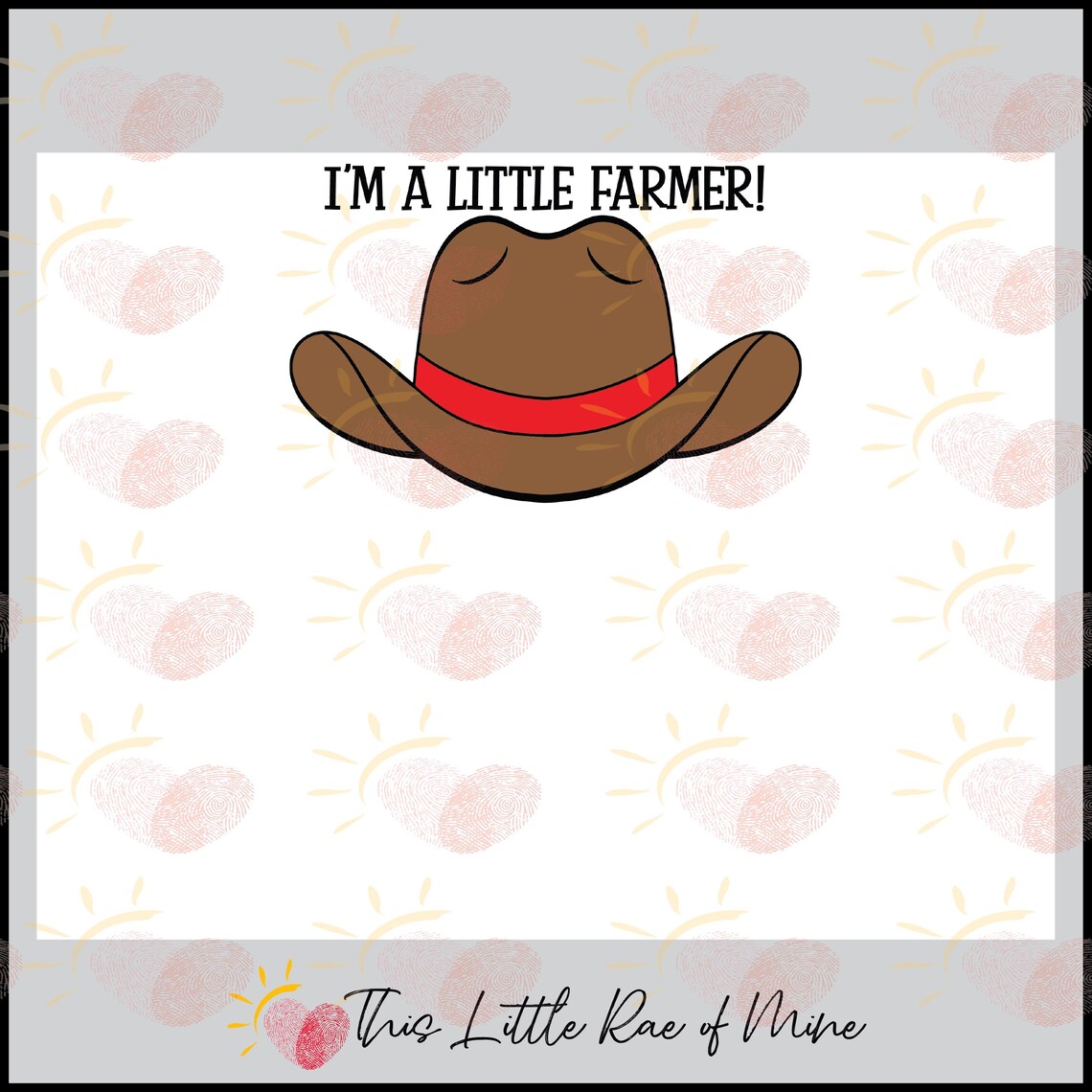 Little Farmer - Handprint Art - Photo - Keepsake - Printable - Kids ...