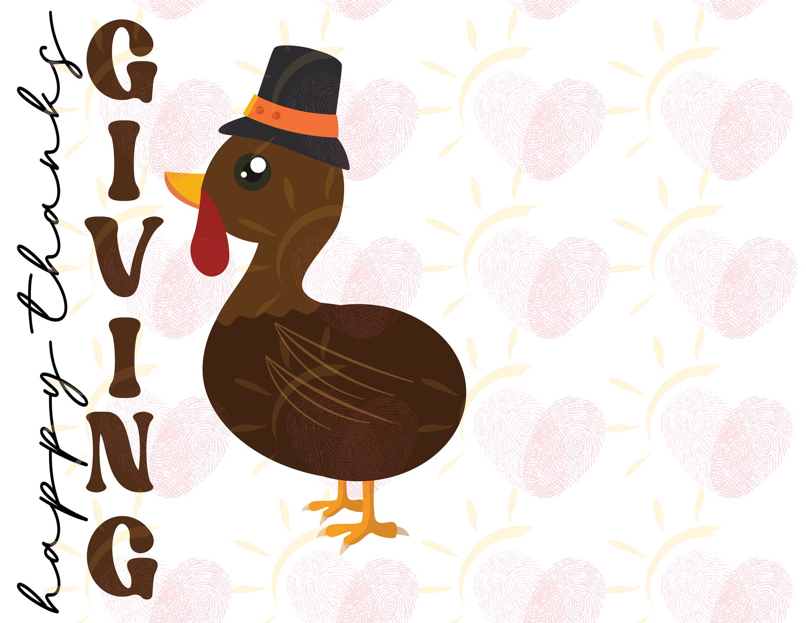 Happy Thanksgiving Turkey Feathers Handprint Art - Etsy