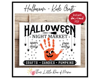 Batty for Daddy Bat Happy Halloween Handprint October - Etsy