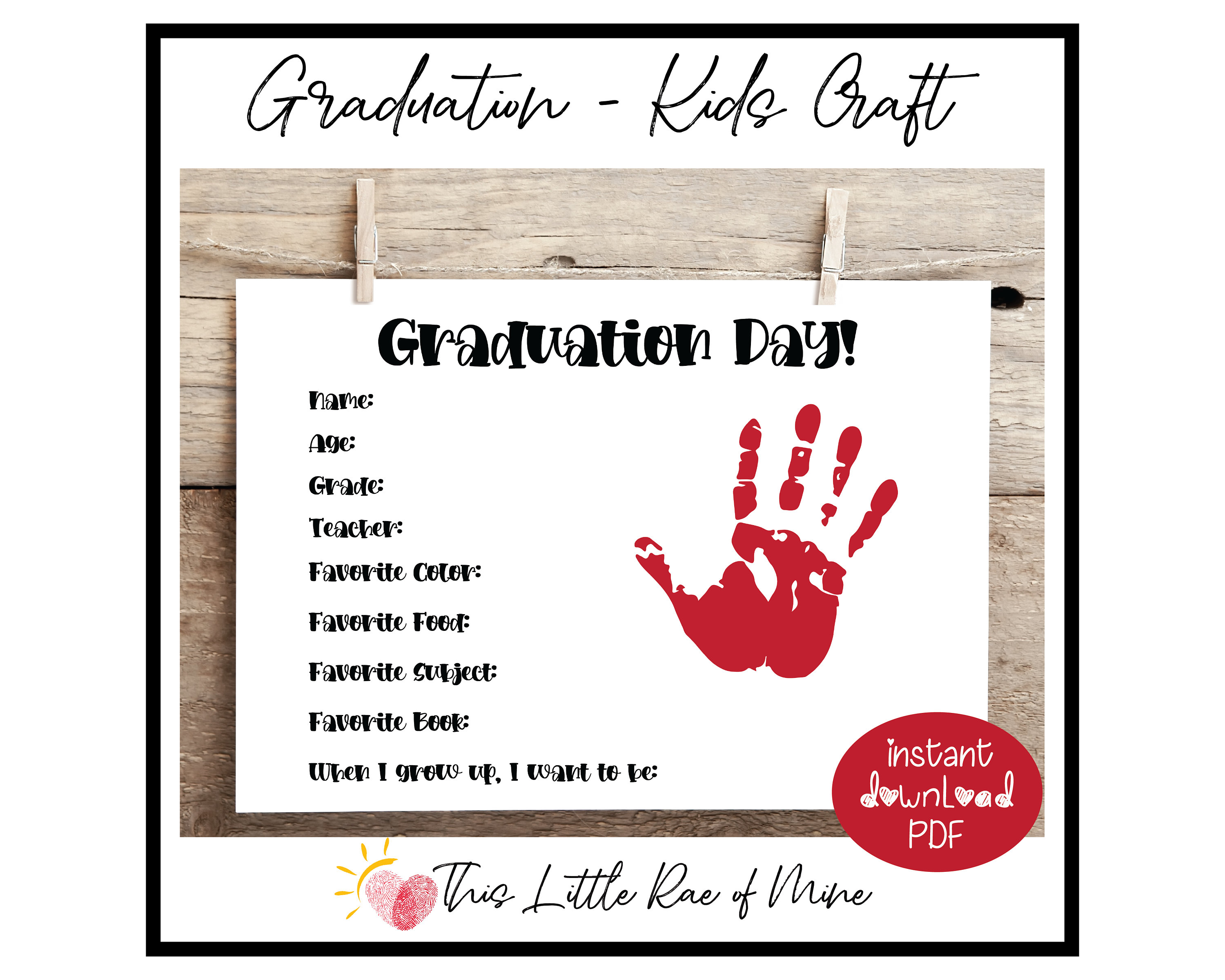 Graduation Day Preschool Prek Kindergarten Keepsake - Etsy