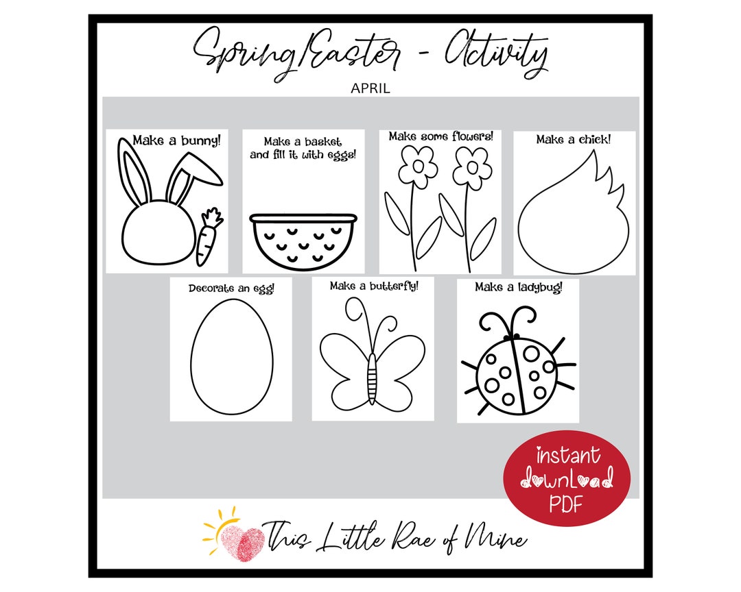 Easter Play Dough Mats - Spring - Printable - Toddler Activity - Fine ...