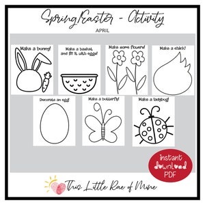 Easter Play Dough Mats - Spring - Printable - Toddler Activity - Fine ...