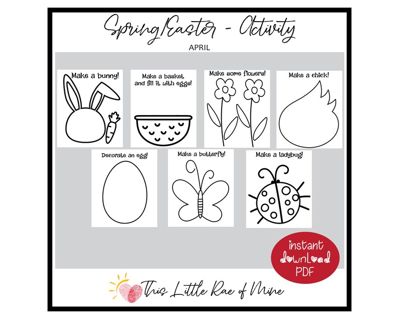 Easter Play Dough Mats Spring Printable Toddler Activity - Etsy