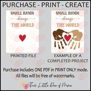 Small Hands Change the World - MLK Day - Martin Luther King Jr ...