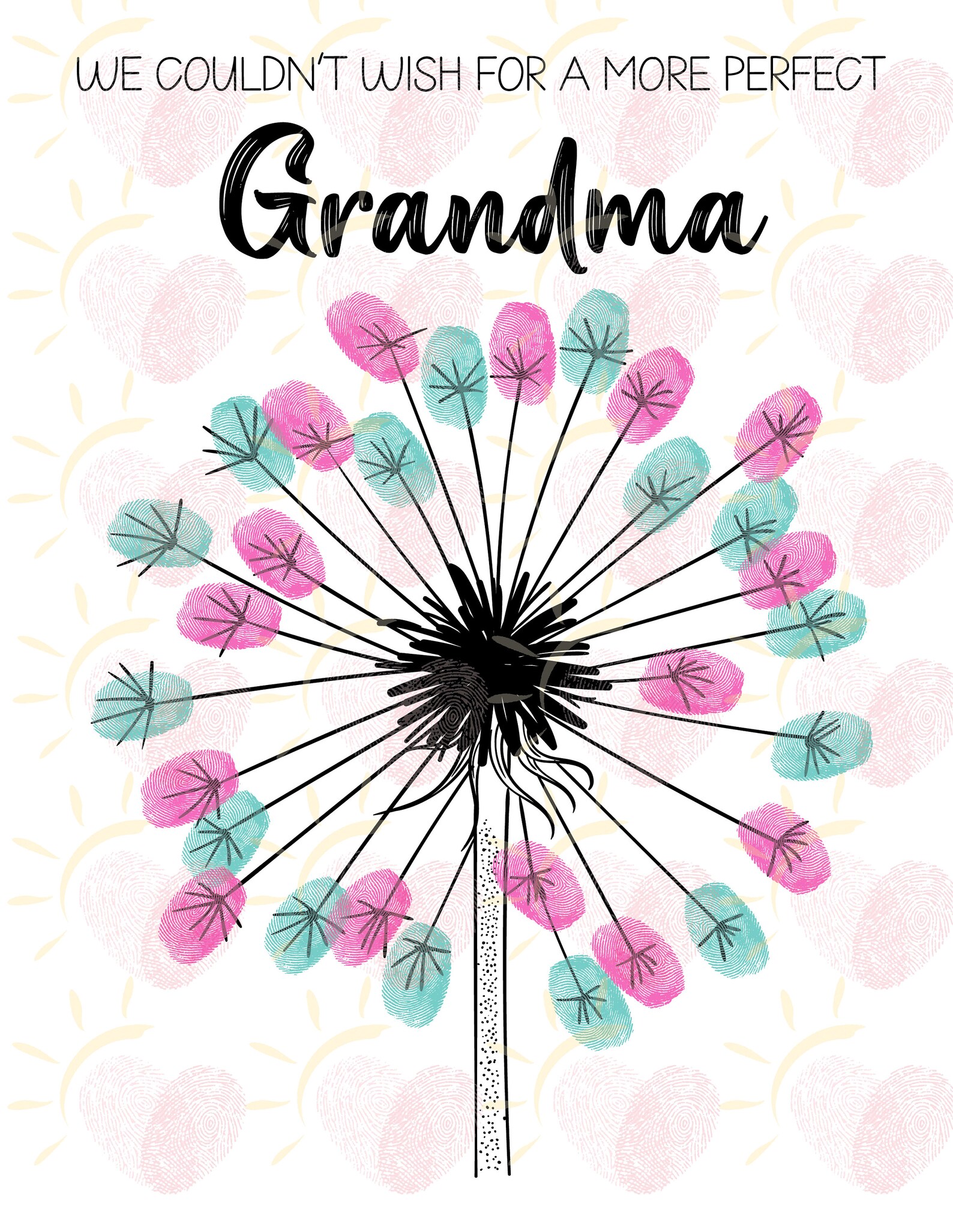 Grandma Wish Dandelion Mother's Day Birthday - Etsy