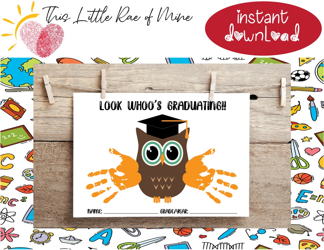 Owl Graduation Day Preschool Prek Kindergarten - Etsy