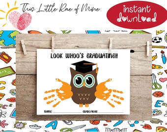 Owl Handprint Art - Etsy