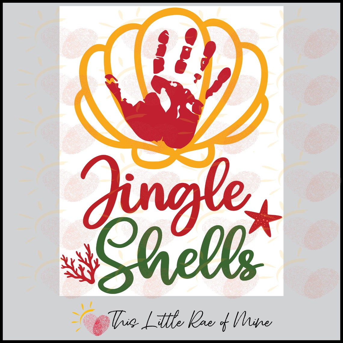 Jingle Shells - Tropical Christmas in July - Sea Shells - Printable ...