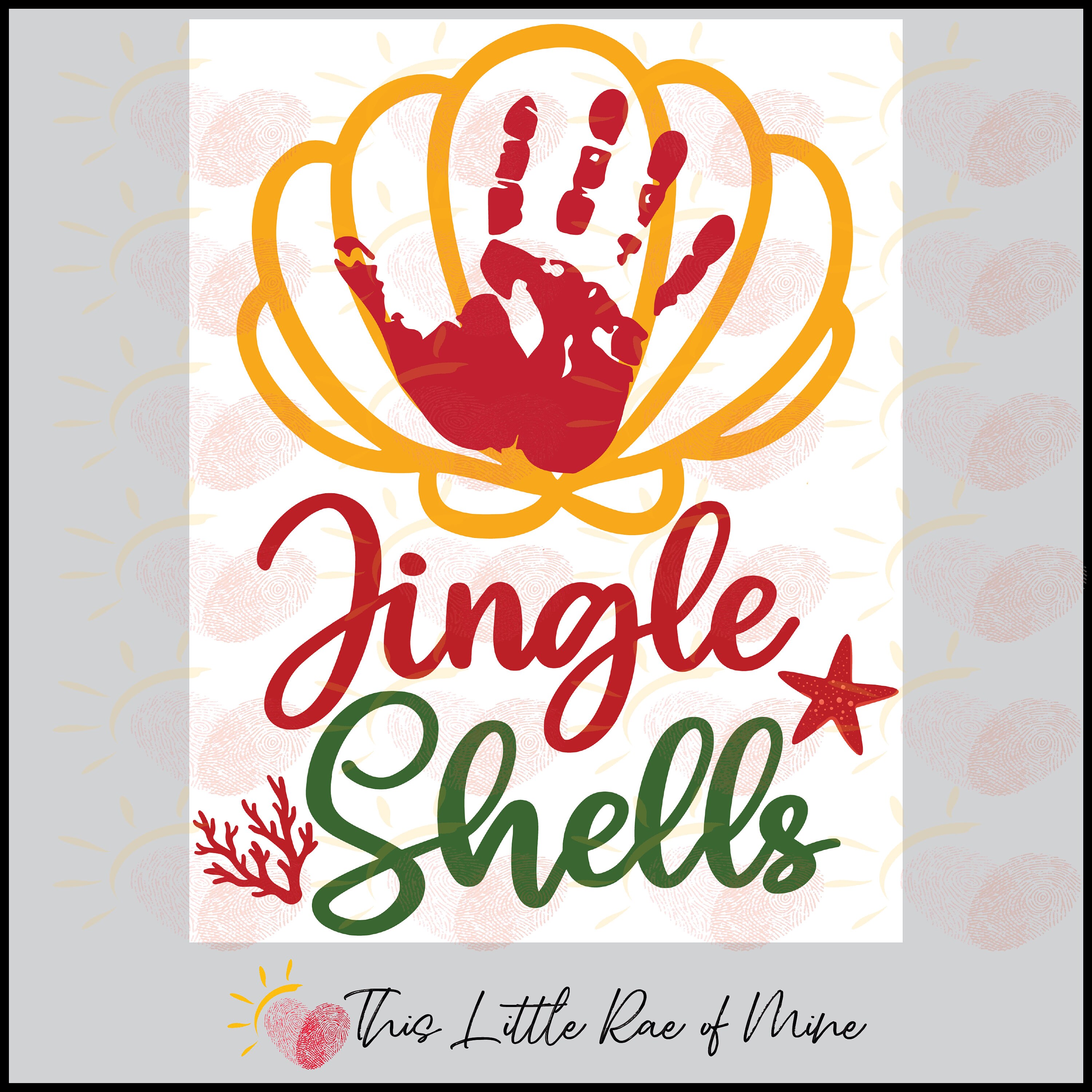Jingle Shells - Tropical Christmas in July - Sea Shells - Printable ...