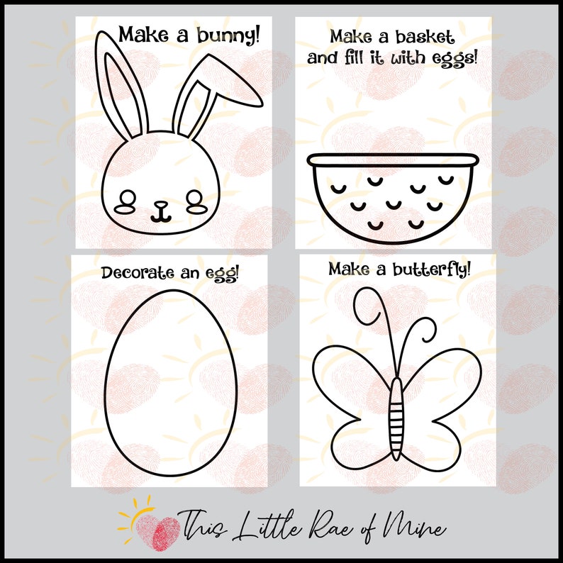 Easter Play Dough Mats - Spring - Printable - Toddler Activity - Fine ...