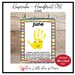 September Apple Handprint Art Keepsake Printable DIY Kid Craft School ...