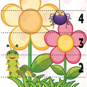 Spring Number Sequence Puzzle Printable Number Activity - Etsy