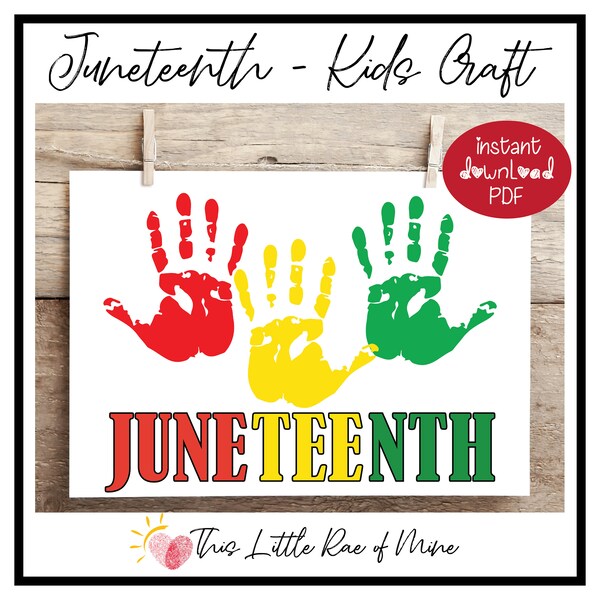 June Handprint Art - Etsy